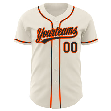 Custom Cream Baseball Jerseys, Baseball Uniforms For Your Team