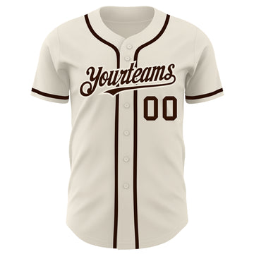 Custom Cream Baseball Jerseys, Baseball Uniforms For Your Team