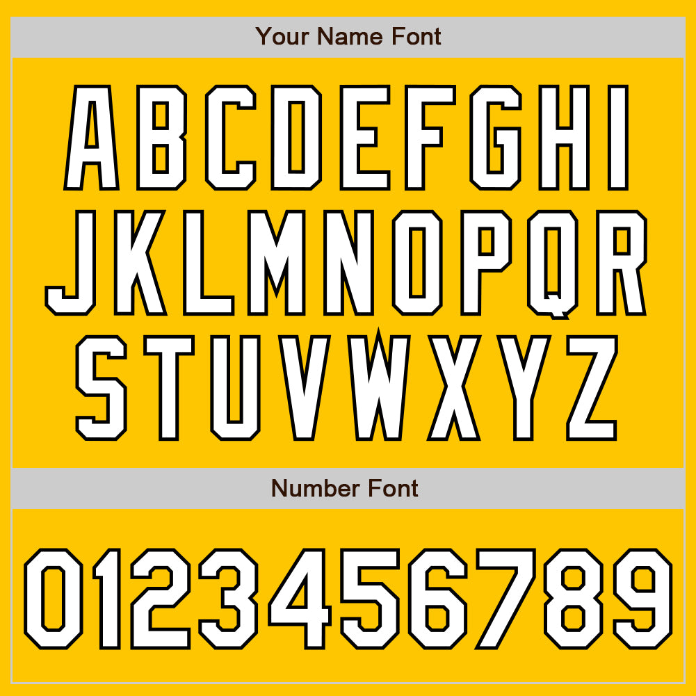 Custom Gold White-Black Authentic Fade Fashion Baseball Jersey Discount